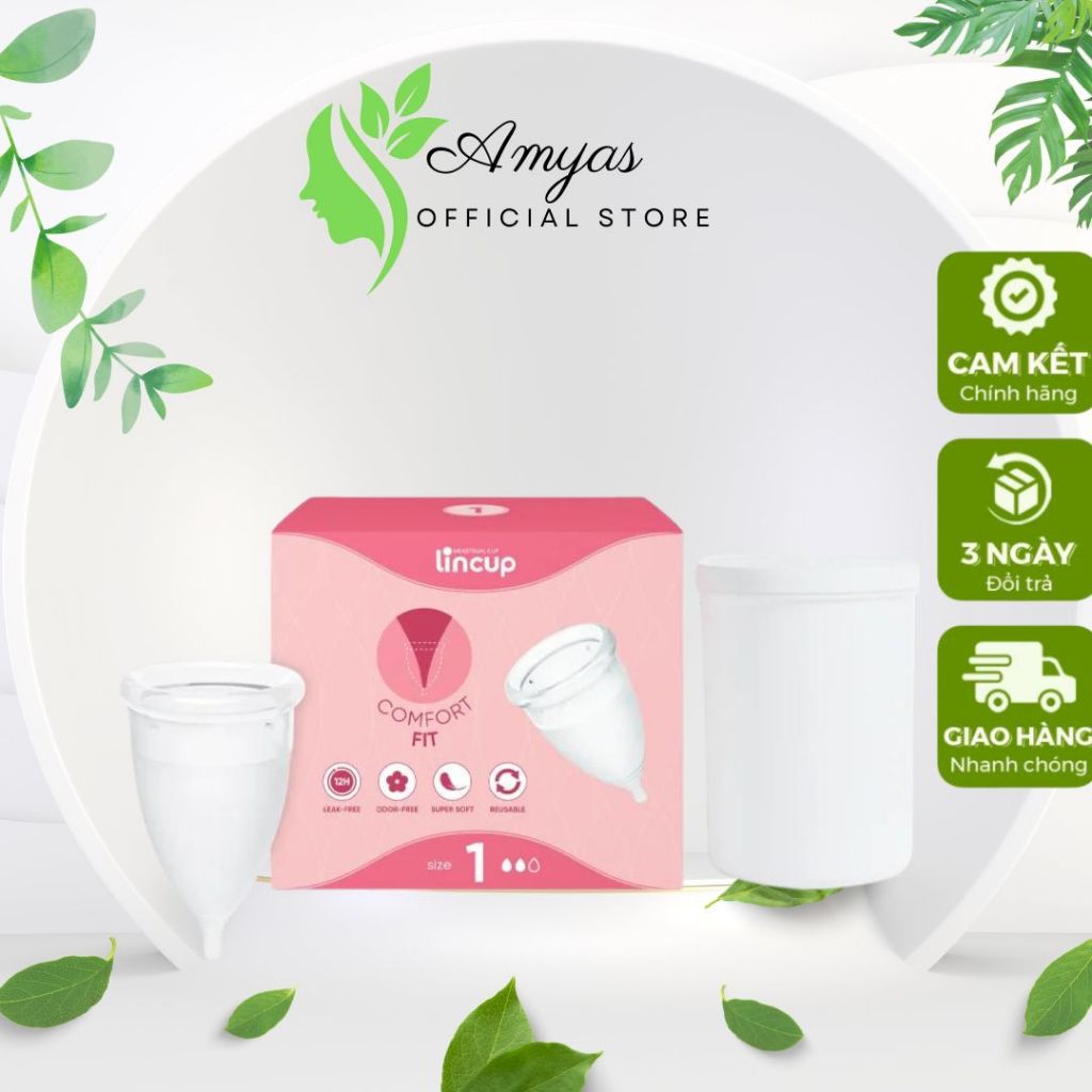 Cốc nguyệt san Lincup chính hãng size 25ml34ml40ml Nhập khẩu Mỹ, an toàn, tiện lợi | Shopee Việt Nam