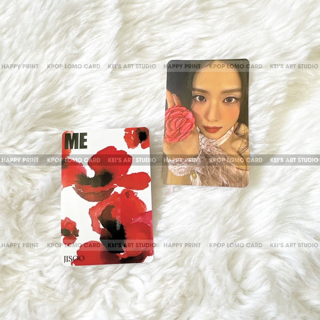 [CARD LOMO] JISOO Blackpink: Soo kitty, Soo bông, Soo gương, Soo mũ xanh, Soo lè, Soo nơ, Soo má ...