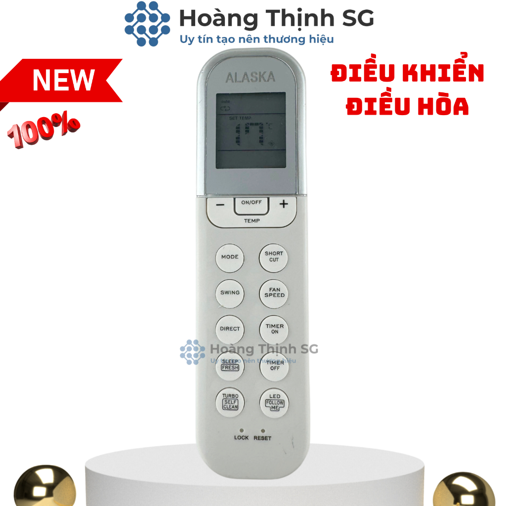 Remote máy lạnh Alaska, điều khiển điều hoà Alaska mẫu 02 - Tặng kèm ...