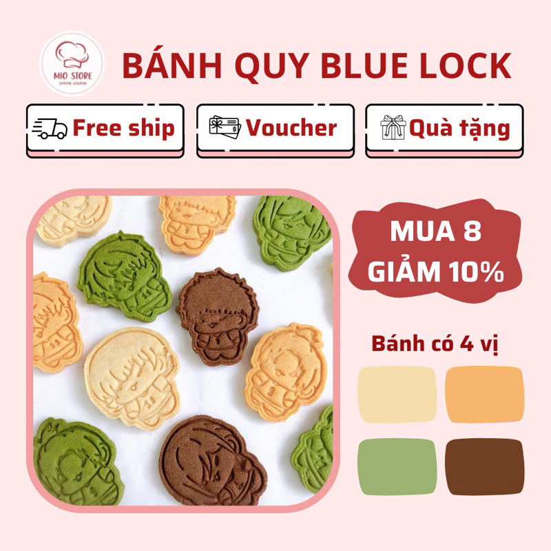 Blue Lock Cookie, Bánh quy anime Blue Lock nhiều nhân vật Isagi ...