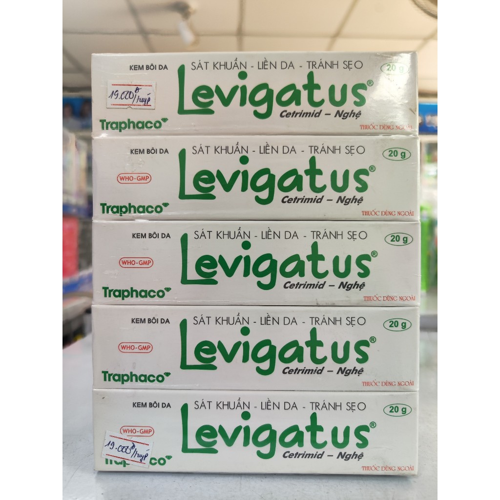 Levigatus - Nghệ Sát Khuẩn- Liền Da- Tránh Sẹo. (Hộp 1 tuýp 20g ...