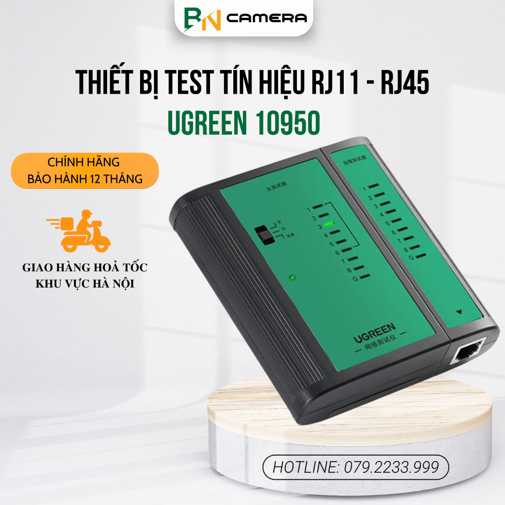 Thiết bị test tín hiệu RJ11, RJ45 Ugreen 10950 chính hãng | Shopee Việt Nam