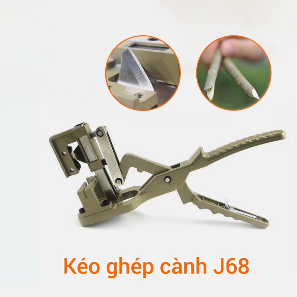 Kéo / Kìm ghép cành cây lớn chuyên dụng J68 Đài Loan dành cho cành to và cứng với lưỡi ghép sắc ...