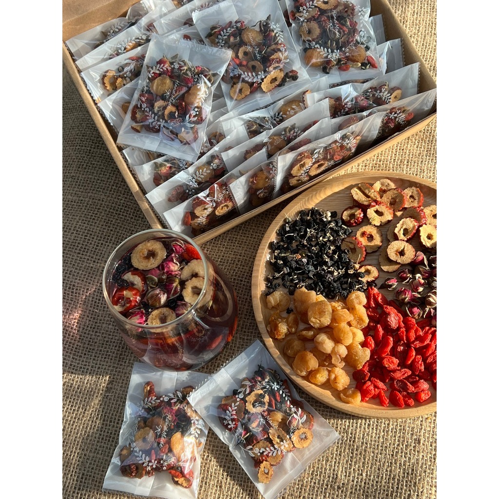 Trà Quý Phi Tiệm Trà An Phúc ( Hắc Kỉ Tử - Kỉ Tử Đỏ - Nụ Hoa Hồng - Táo Đỏ - Long Nhãn ) Giảm ...