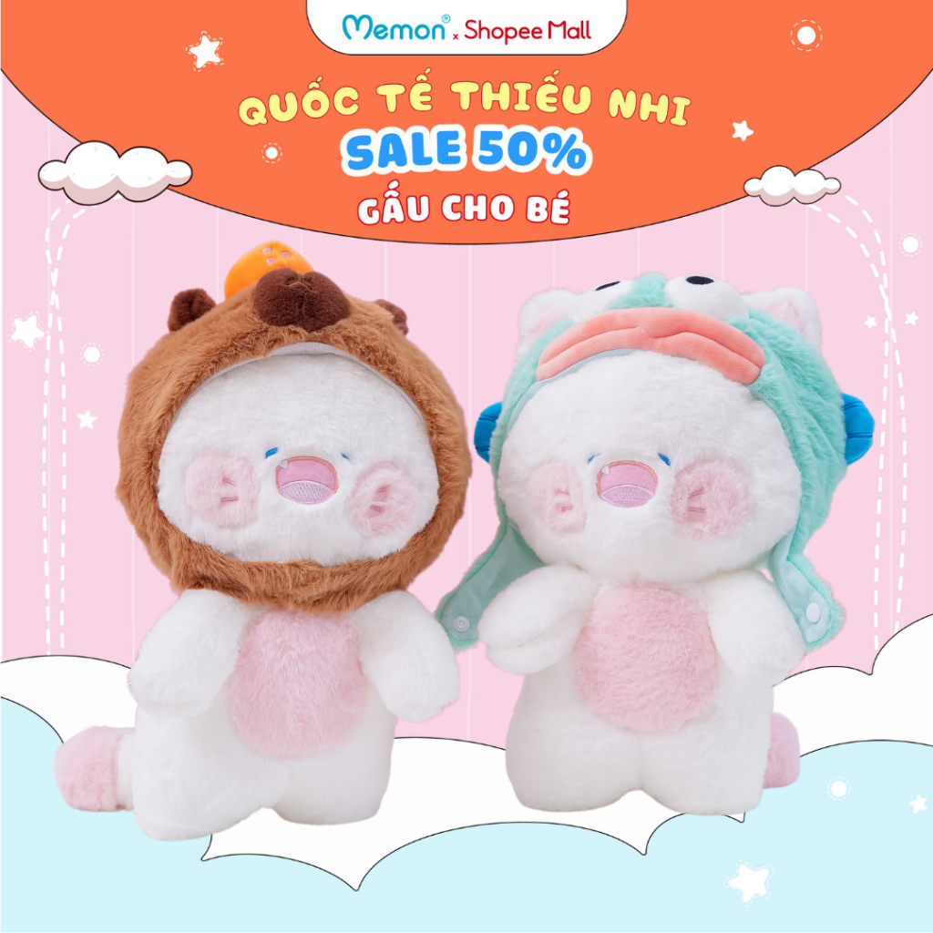 Gấu Bông Mèo Dudu Cosplay Mềm Mịn Đáng Yêu Cao Cấp Memon | Shopee Việt Nam