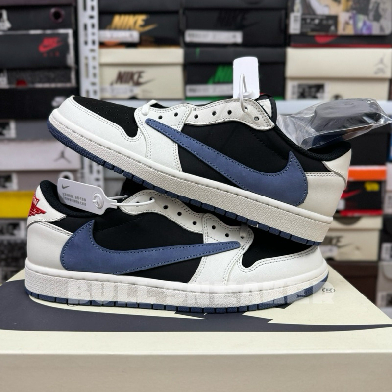 Giày Air Jd1 low Retro OG x Travis Scott "Navy" | High quality | Shopee ...