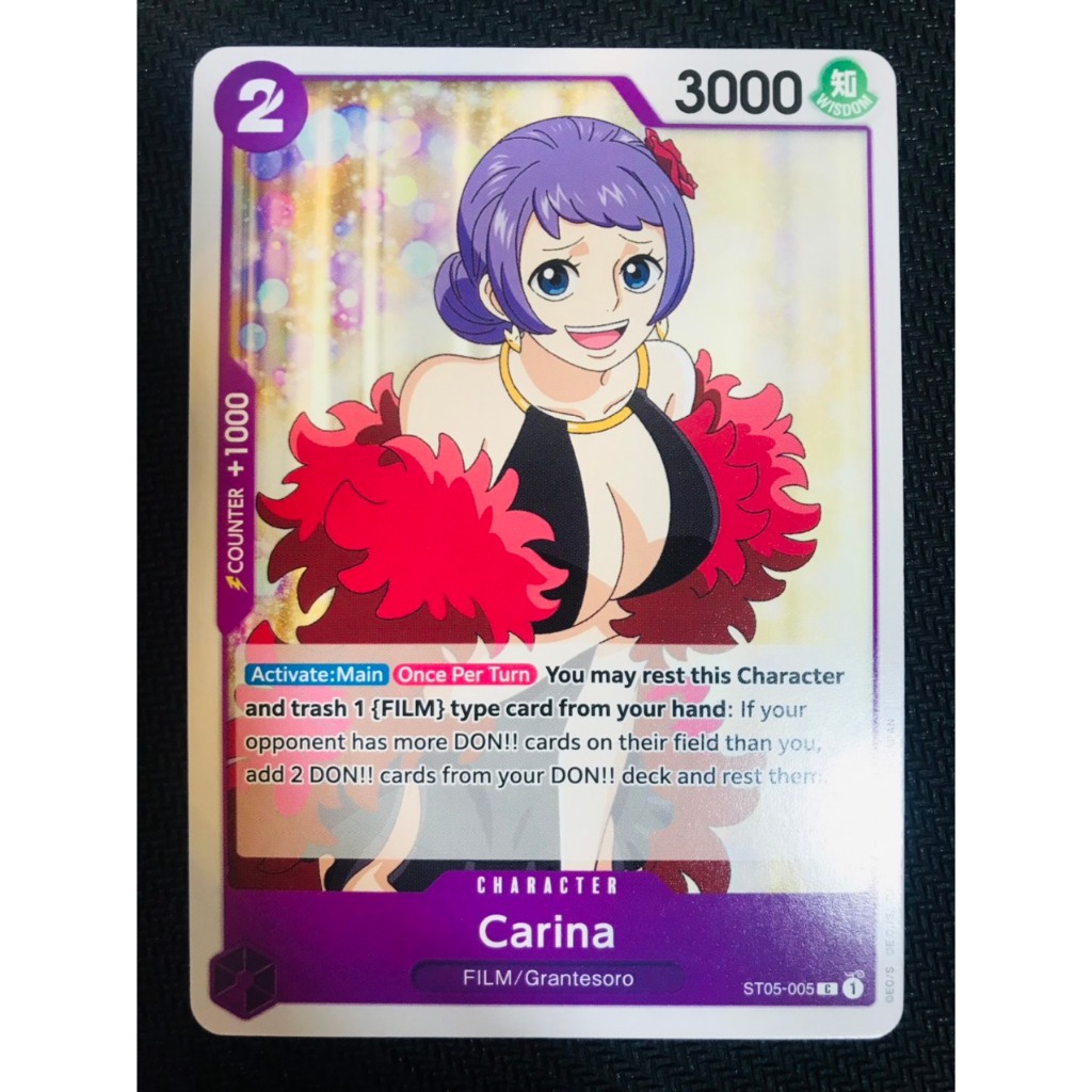 [TNTB] Thẻ bài One Piece TCG ST05-005 - Carina - Character - Common - Purple | Shopee Việt Nam