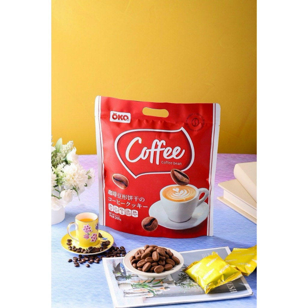 Bánh Quy Cà Phê Oko Hong Kong Coffee Bean Gói 200g | Shopee Việt Nam