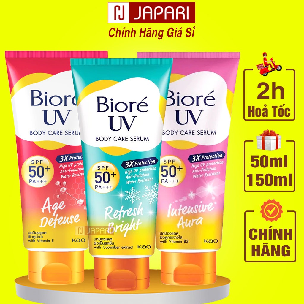 Kem Chống Nắng Body Biore CHÍNH HÃNG 150ml-Serum Chống Nắng Dưỡng Ẩm ...