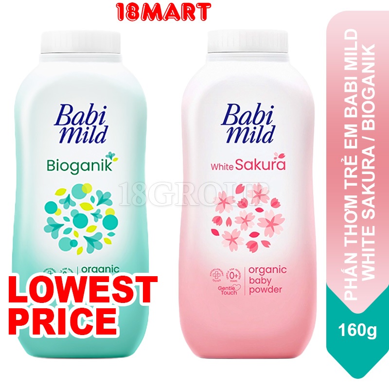 Phấn thơm trẻ em Babi mild white Sakura / BIOGANIK160g | Shopee Việt Nam