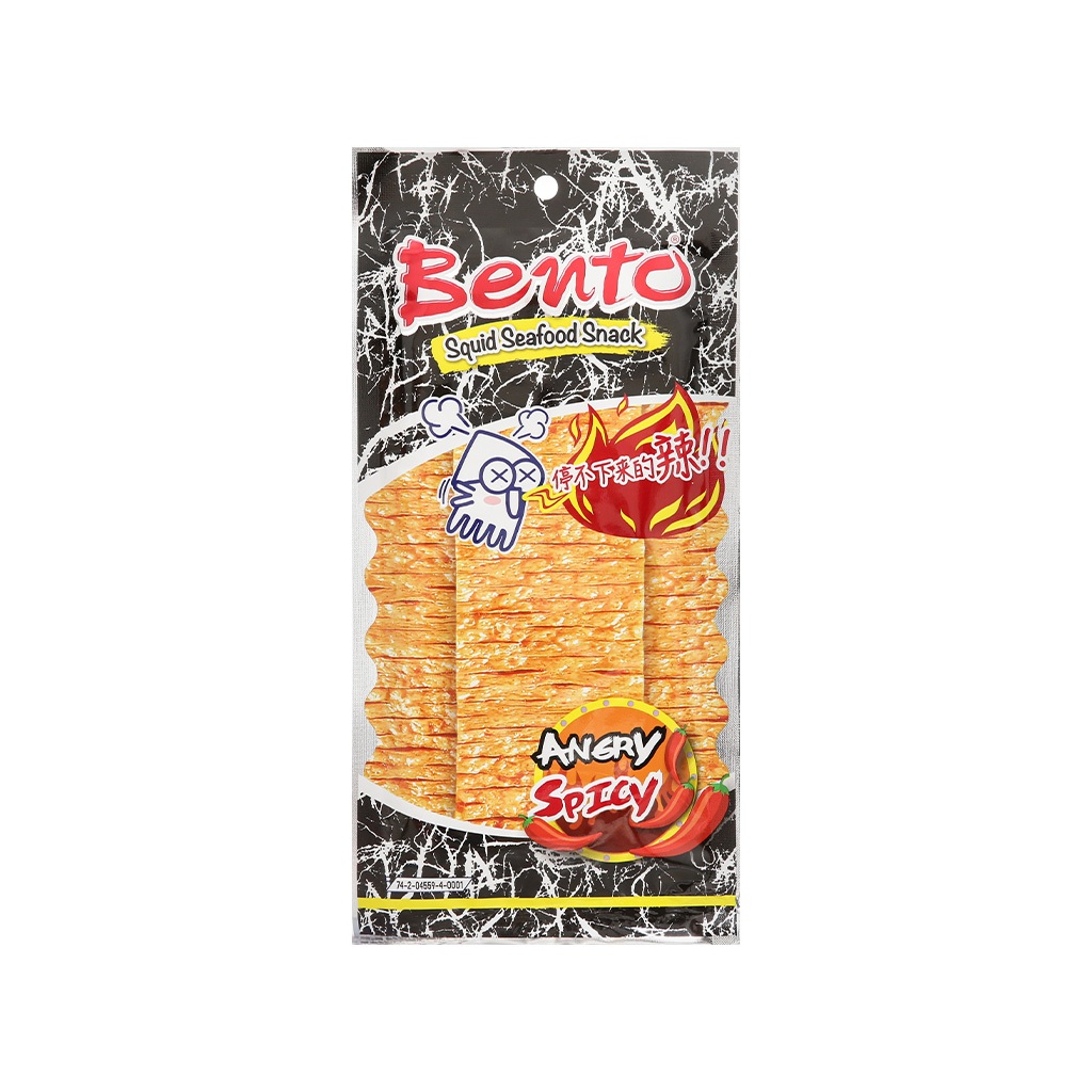 Snack Mực Tẩm Gia Vị Cực Cay Bento Seafood Snack Angry Spicy Bento (Gói ...