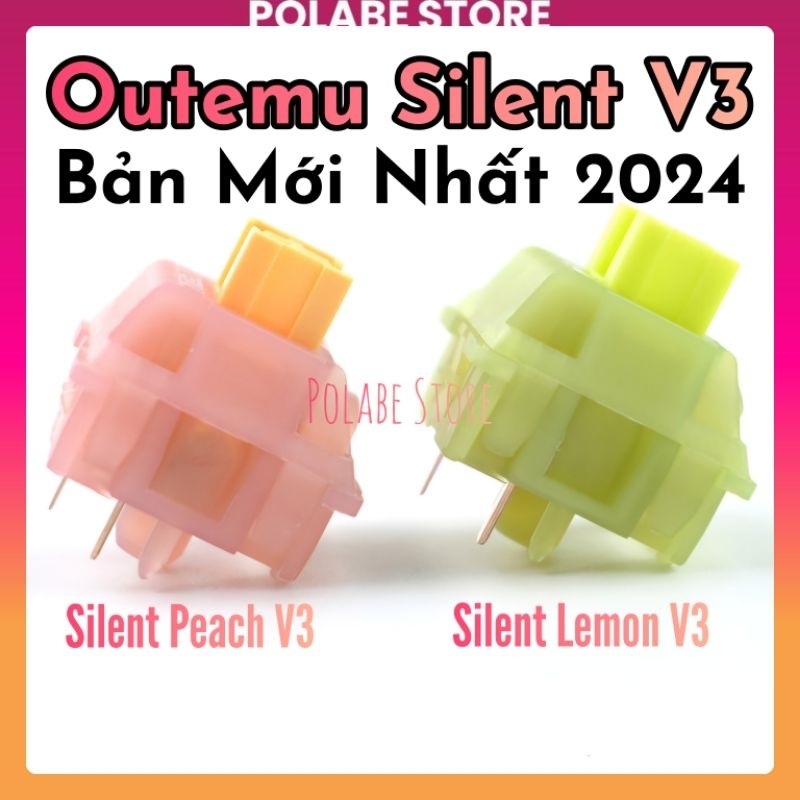 OUTEMU SILENT peach V3 linear switch bàn phím outemu silent white gray yellow tactile switch ...