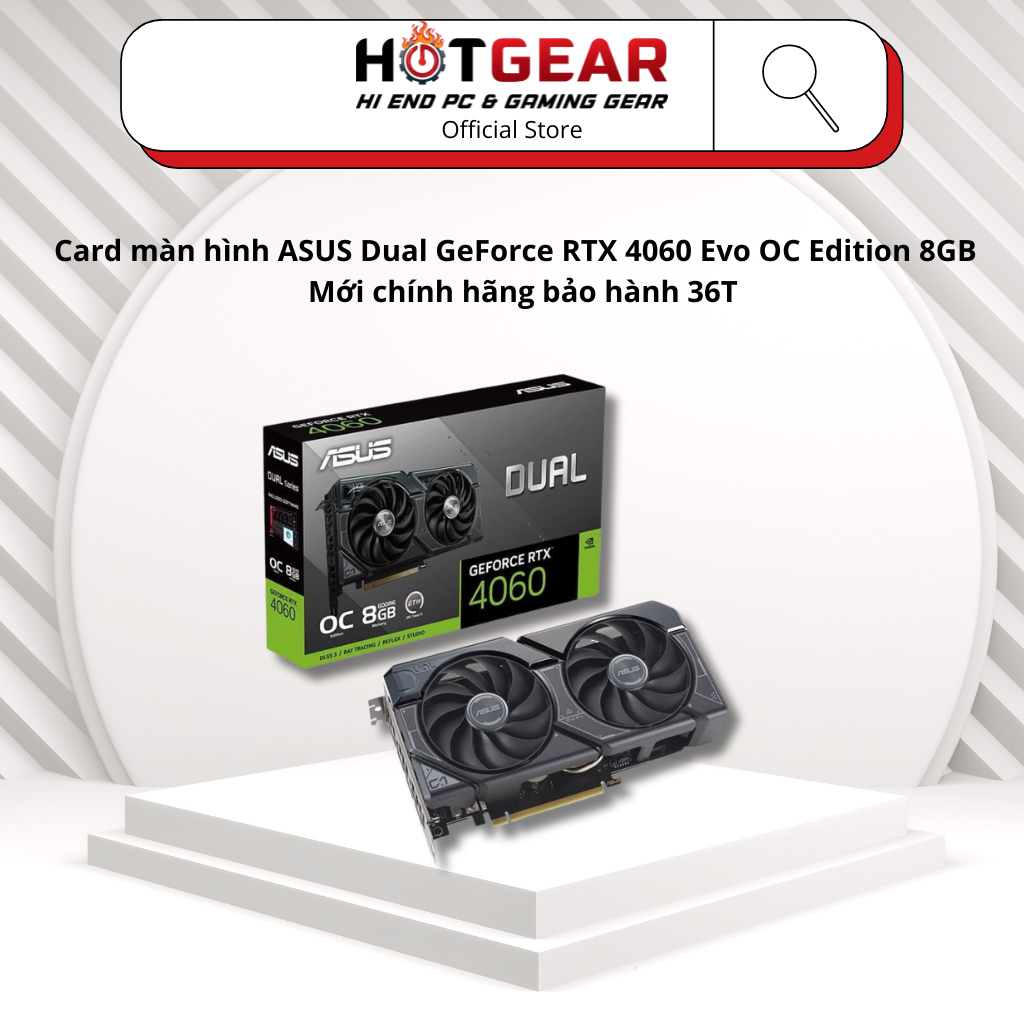 Card màn hình ASUS Dual GeForce RTX 4060 OC Edition 8GB V2 Mới chính ...