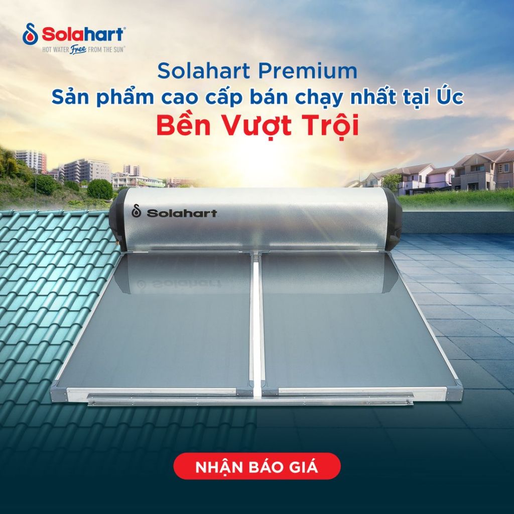 Máy nước nóng năng lượng mặt trời Solahart Premium 300L - Hàng chính ...