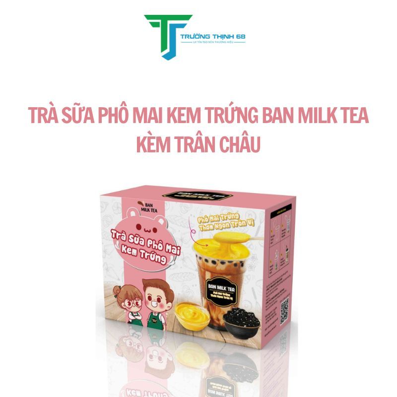 Trà Sữa Phô Mai Kem Trứng Ban Milk Tea Tự Pha Kèm Trân Châu Thơm Ngon Tròn Vị 6 Set Hộp 312g ...