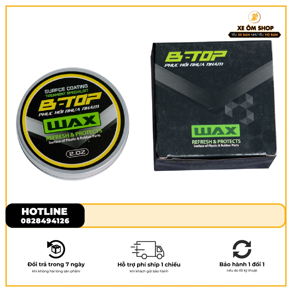 BTOP Wax Sáp Phục Hồi Và Bảo Vệ Nhựa Nhám | Shopee Việt Nam
