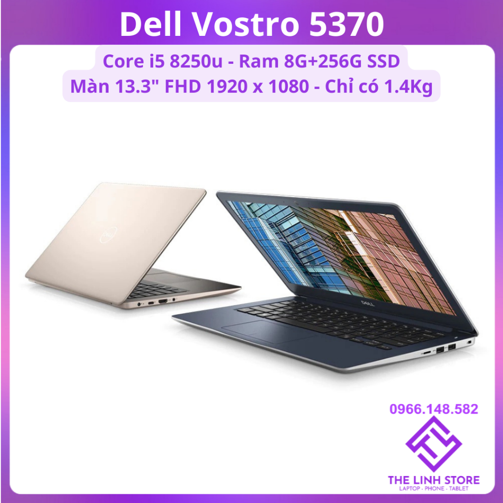 Laptop Dell Vostro 5370 màn 13.3 inch FHD - Core i5 8250u 8G 256G SSD ...