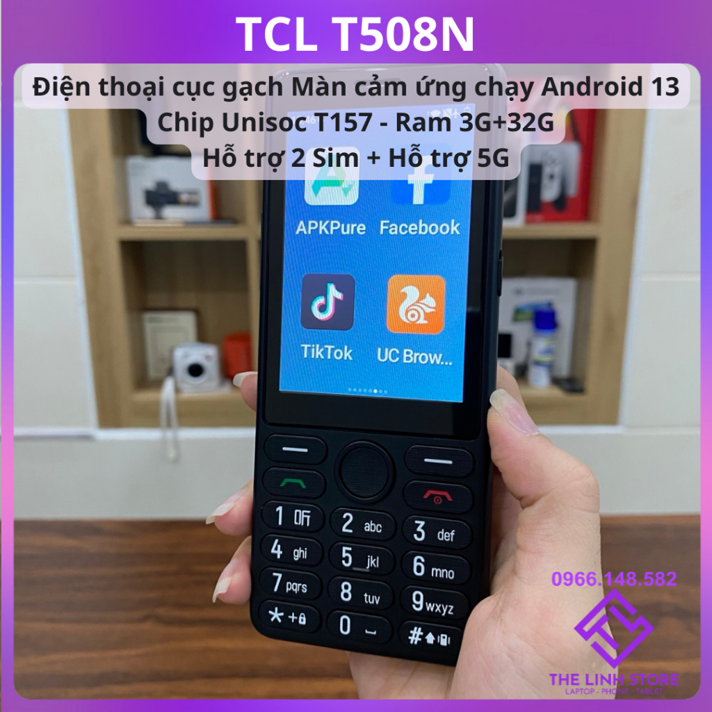 Điện thoại TCL T508N màn cảm ứng (Đã có Google) - Android 13 ram 3G 32G Unisoc T157 | Shopee ...