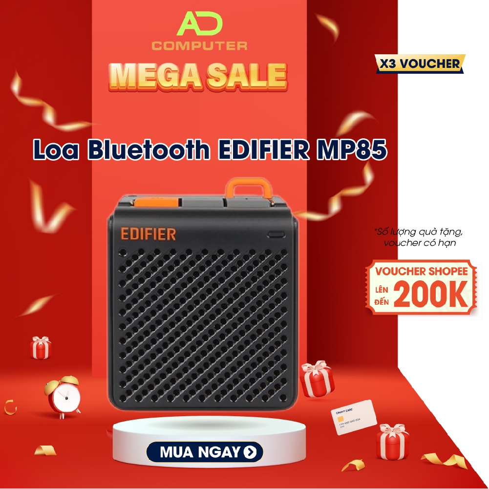 Loa Bluetooth V5.3 Wireless EDIFIER MP85 | Thời lượng pin 8H | Edifier Connect App | Bảo hành 12 ...