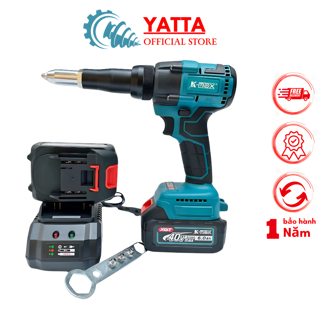 Máy rút đinh rive dùng pin phổ thông Makita cải tiến mới - tốc độ lớn ...