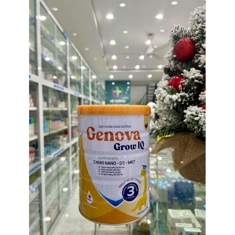 Sữa canxi nano phát triển chiều cao cho bé Genova Grow IQ 900g - Phát ...