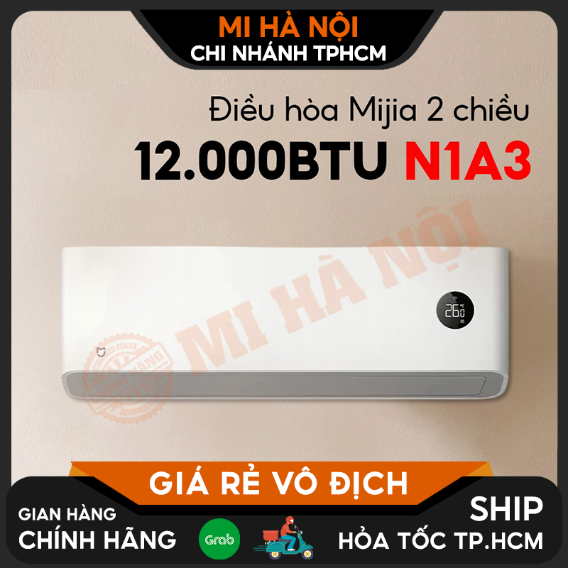 Điều hoà (máy lạnh) 2 chiều Xiaomi Mijia KFR-35GW/N1A3 1.5 HP – 12.000 BTU, tiết kiệm điện 10.4% ...