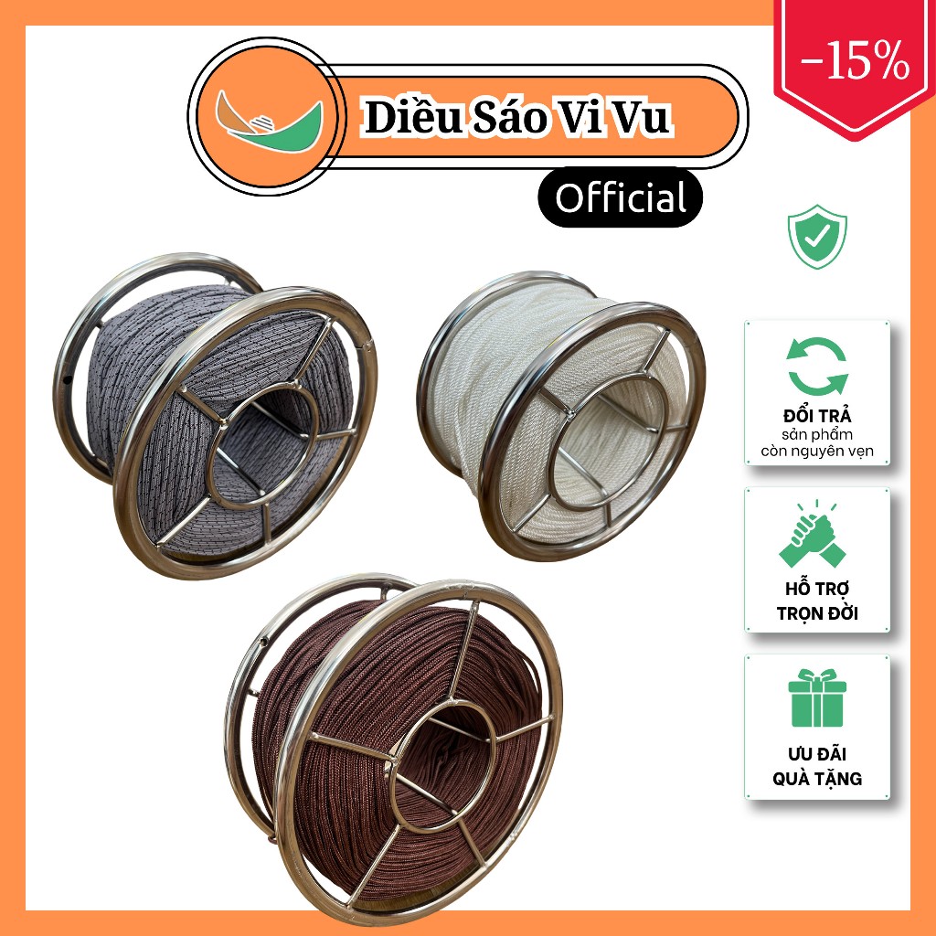 Sản phẩm "COMBO GUỒNG DÂY dù Thái Malai China cho diều 1m2 đến 5m ...