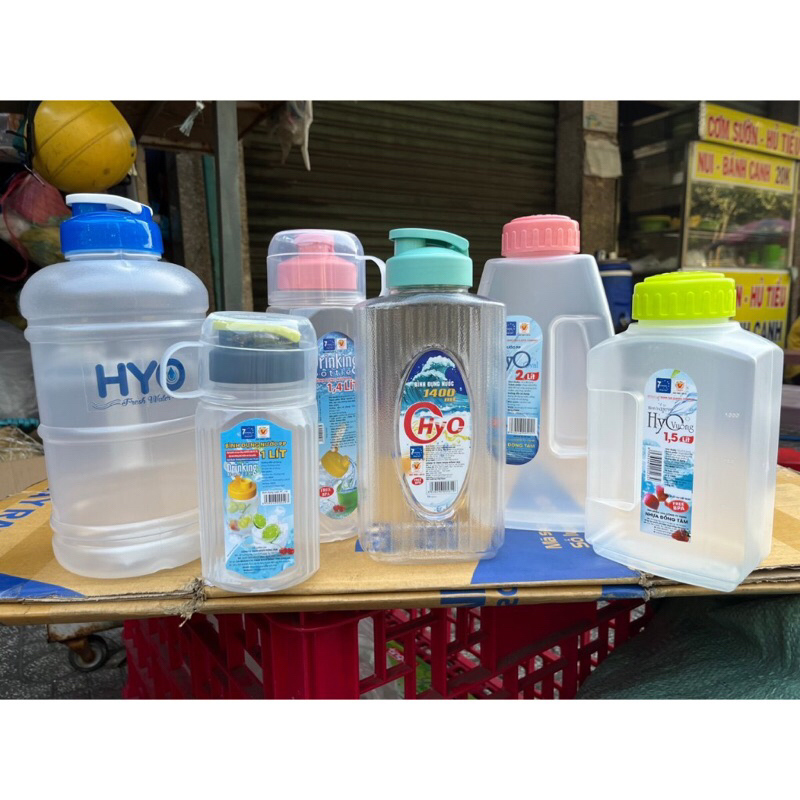 Bình Nhựa Đựng Nước Hyo 1L ,1,4L 1,5L và 2L 2,2L | Shopee Việt Nam