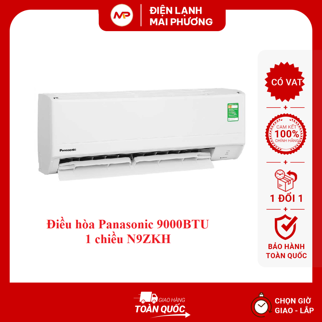 Điều hòa Panasonic 9000BTU 1 chiều N9ZKH - Hàng chính hãng (Bảo hành 12 ...