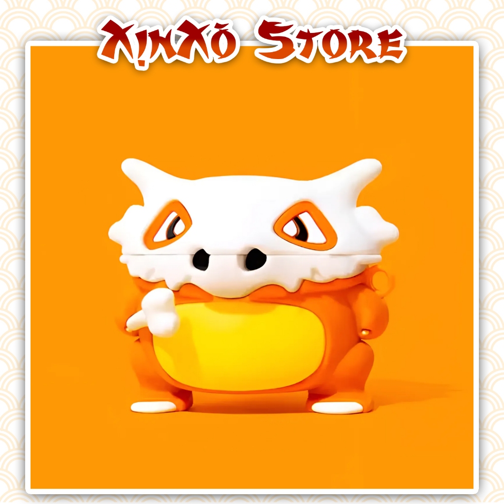 Vỏ ốp Airpod 2 3 Pro CUBONE Pokemon kèm móc khóa cao cấp, Case Airpod ...