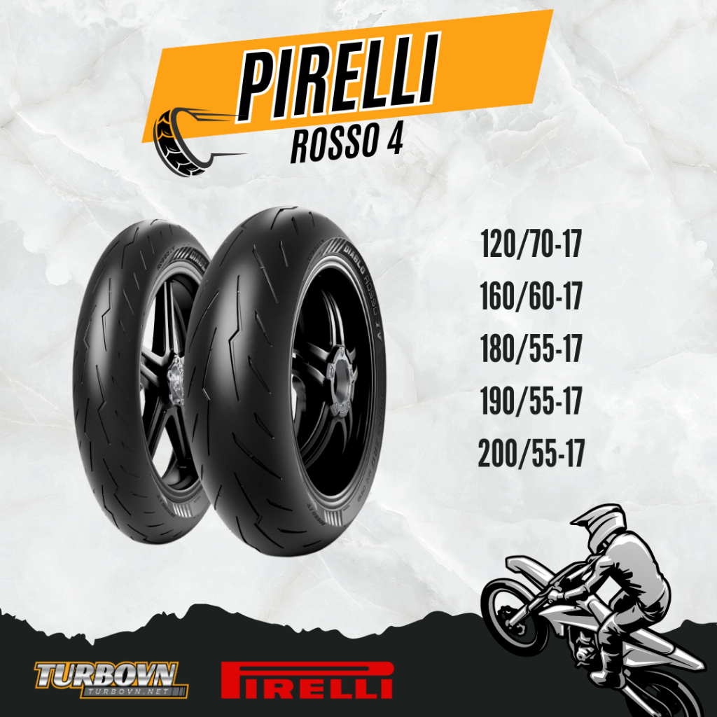 Vỏ Pirelli ROSSO 4 chính hãng full SIZE | Shopee Việt Nam