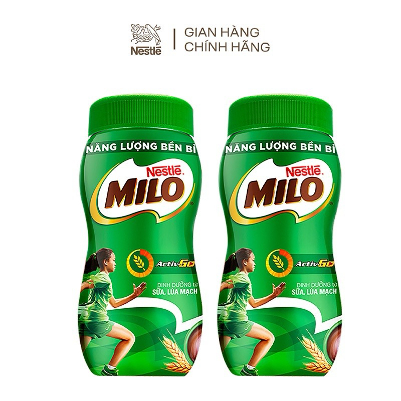 COMBO 2 HŨ Milo nguyên chất 400g (hũ nhựa) date 7/2026——— | Shopee Việt Nam