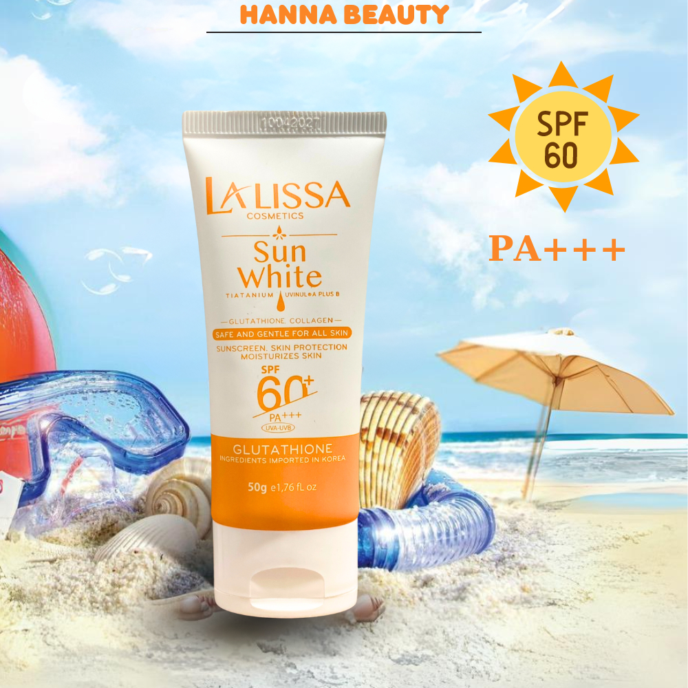 Kem chống nắng dưỡng sáng La Lissa, kcn nâng tone tối đa SPF60+ PA+++ dưỡng ẩm,ngăn ngừa tia Uv ...