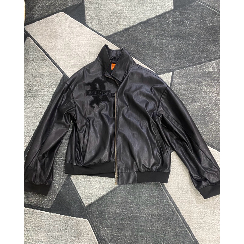 Leather jacket Bad Habits ( áo da ) | Shopee Việt Nam