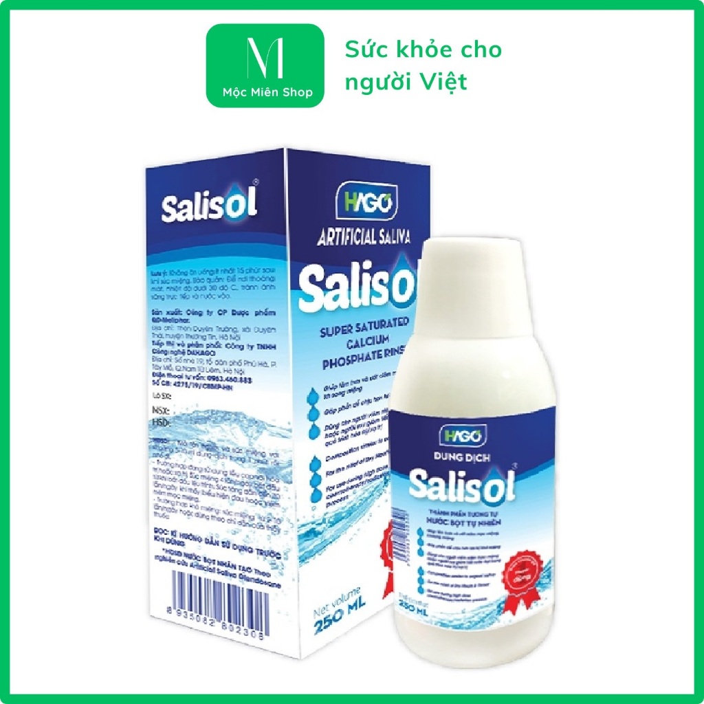 Nước Bọt Nhân Tạo cho người bị Khô Miệng Khô Họng - SALISOL 250ml ...