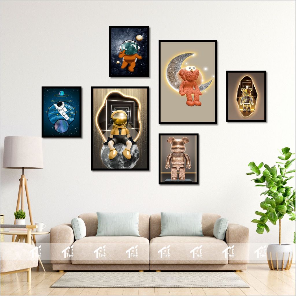 50 Set tranh treo tường cute, tranh dán tường hiện đại trang trí phòng ...