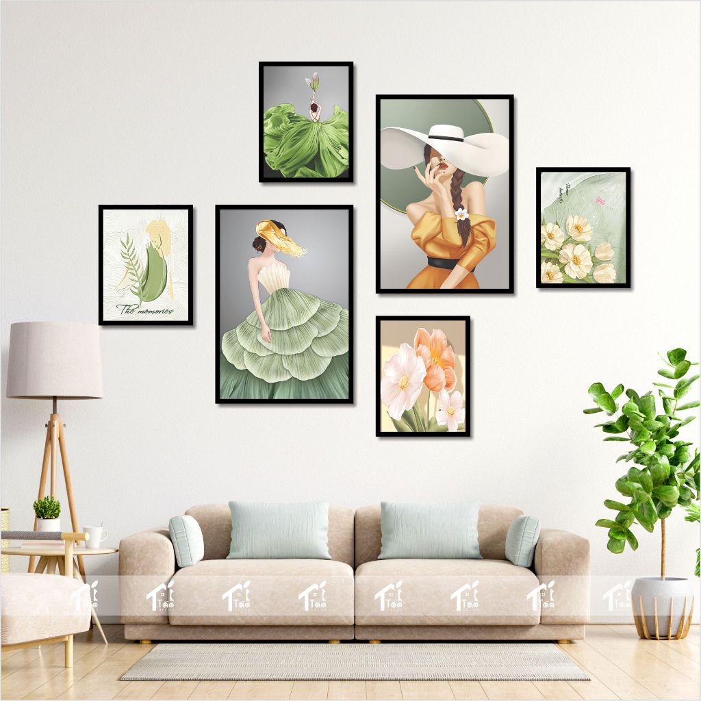 50 Set tranh treo tường cute, tranh dán tường hiện đại trang trí phòng ...