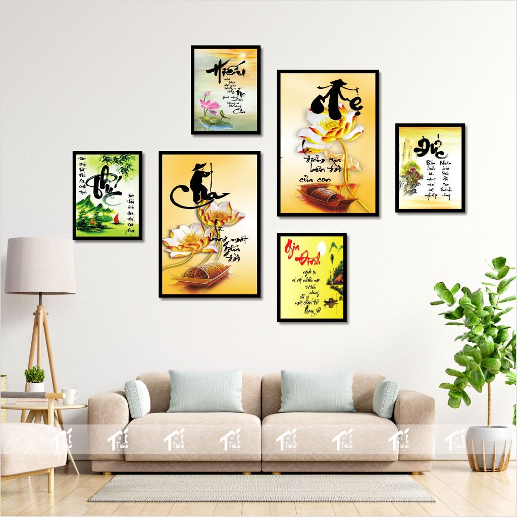 50 Set tranh treo tường cute, tranh dán tường hiện đại trang trí phòng ...