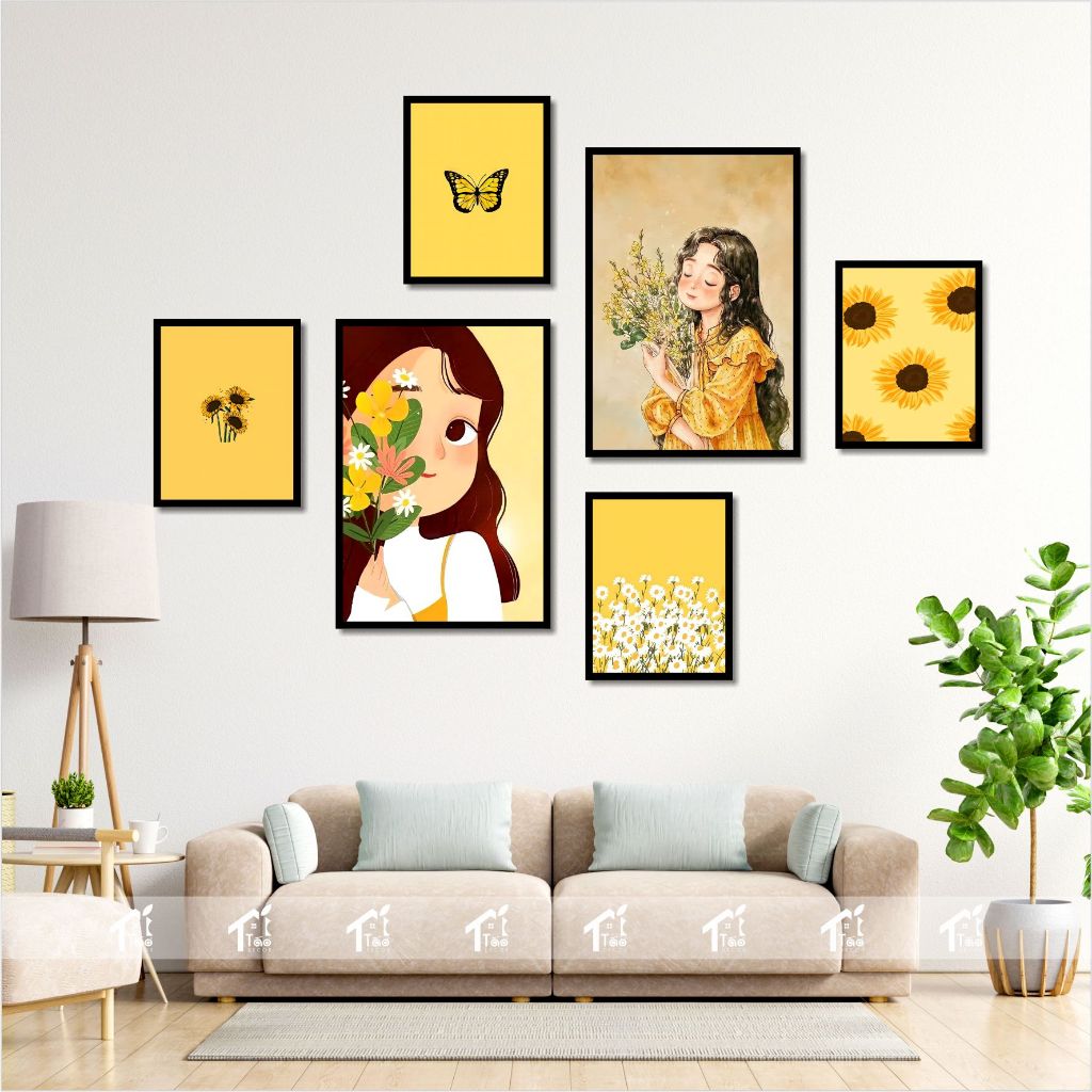 50 Set tranh treo tường cute, tranh dán tường hiện đại trang trí phòng ...
