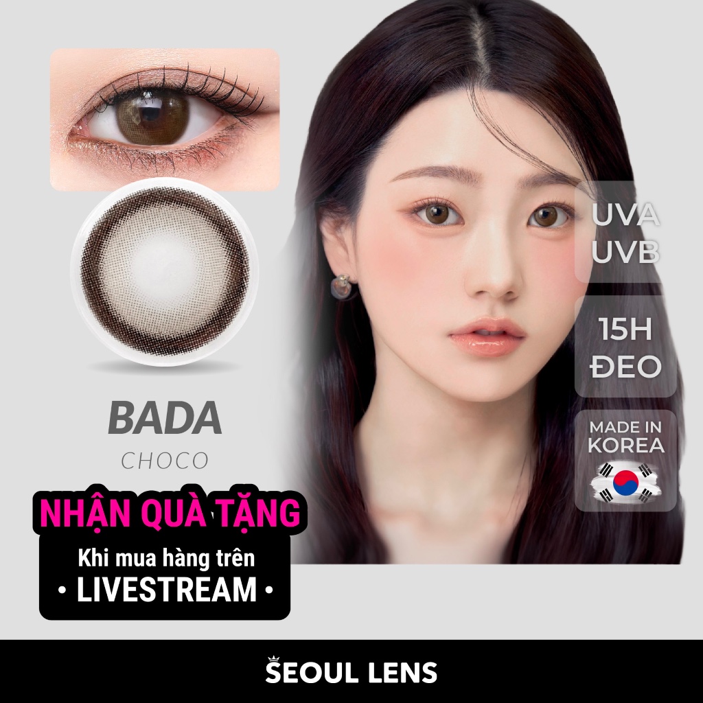 EYEIYAGI - Lens 3 THÁNG ( 1 CHIẾC) Bada Choco - Kính áp tròng Hàn Quốc ...