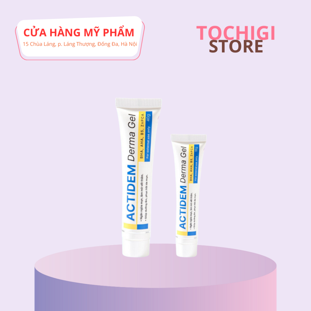 Gel giảm mụn, dưỡng ẩm da ACTIDEM Derma Gel 18g / 40g | Shopee Việt Nam