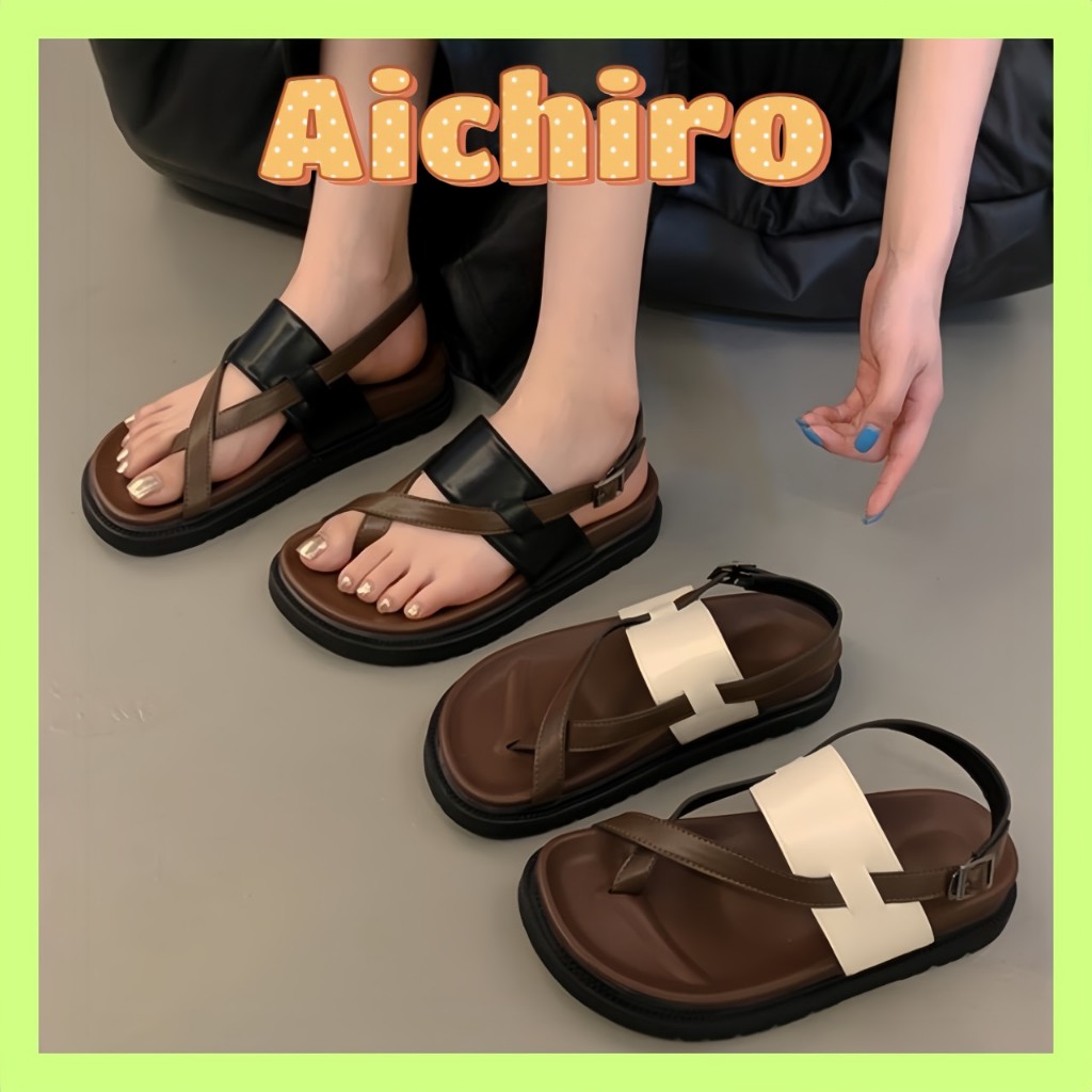 (Đặt Tăng 1 Size) Sandal nữ xỏ ngón hàng Qc cao cấp chất da đẹp full ...