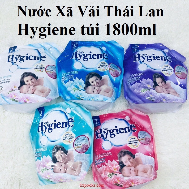 Nước Xã Vải Thái Lan Hygiene Túi 1800ml. [ĐỦ MÀU] NƯỚC XẢ VẢI HYGIENE 1800ML THÁI LAN | Shopee ...