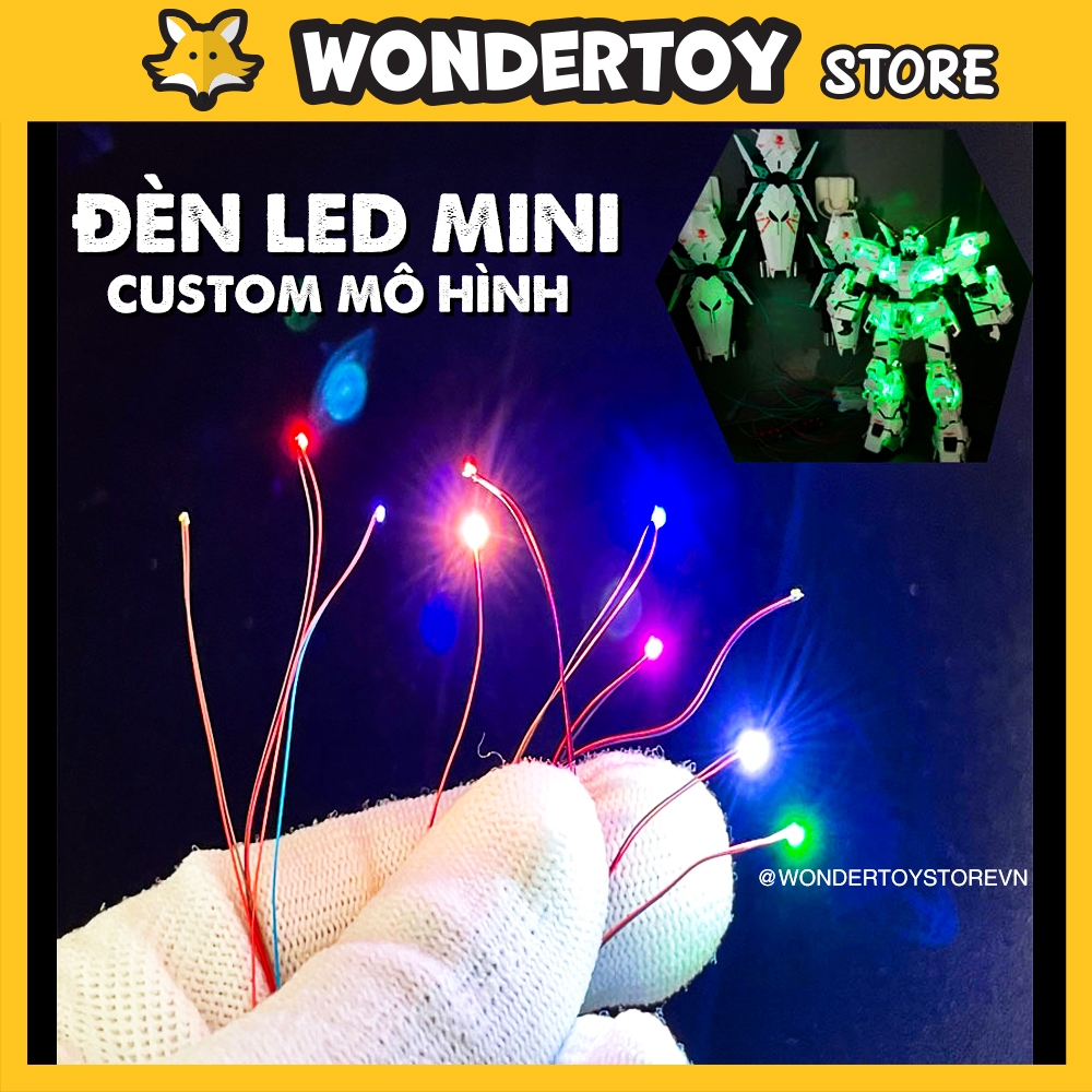 Đèn LED Mini kèm dây dẫn Custom Mod Mô Hình Gundam, Transformers ...