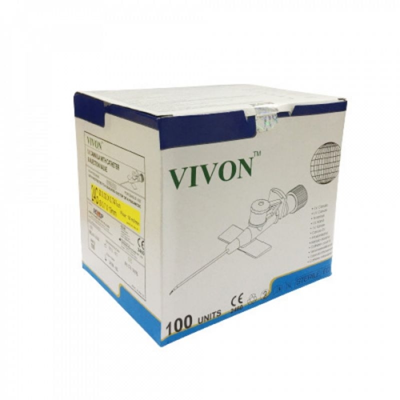 Hộp 100 chiếc Kim luồn Vàng ViVon 24G | Shopee Việt Nam