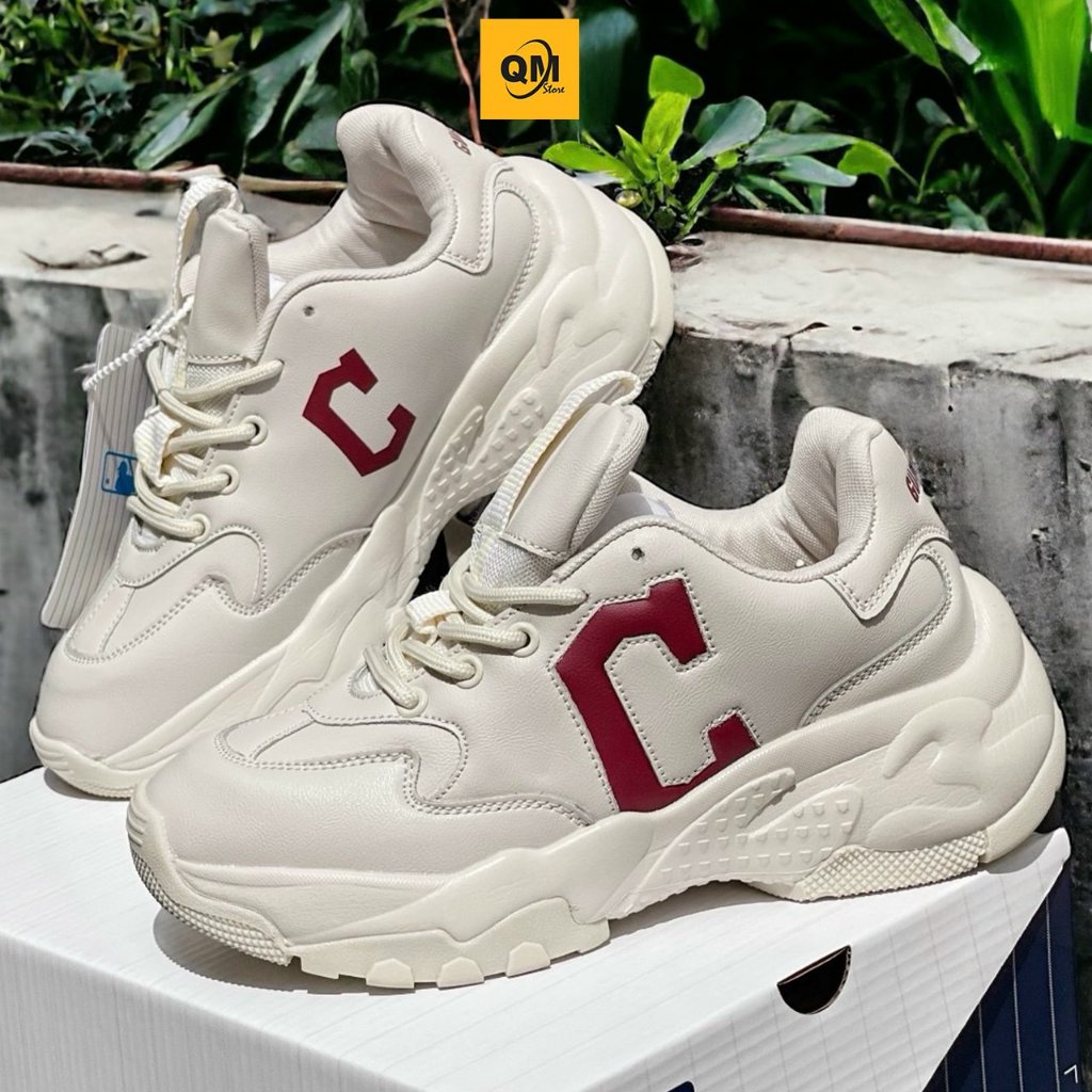 Giày Thể Thao MLB boston Unisex, Giày chữ C trắng đỏ full box Tặng Tất ...