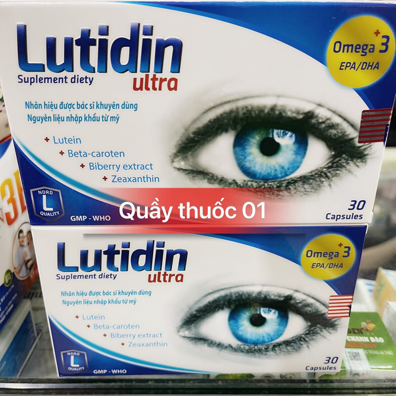 Lutidin Ultra bổ mắt hộp 30 viên | Shopee Việt Nam