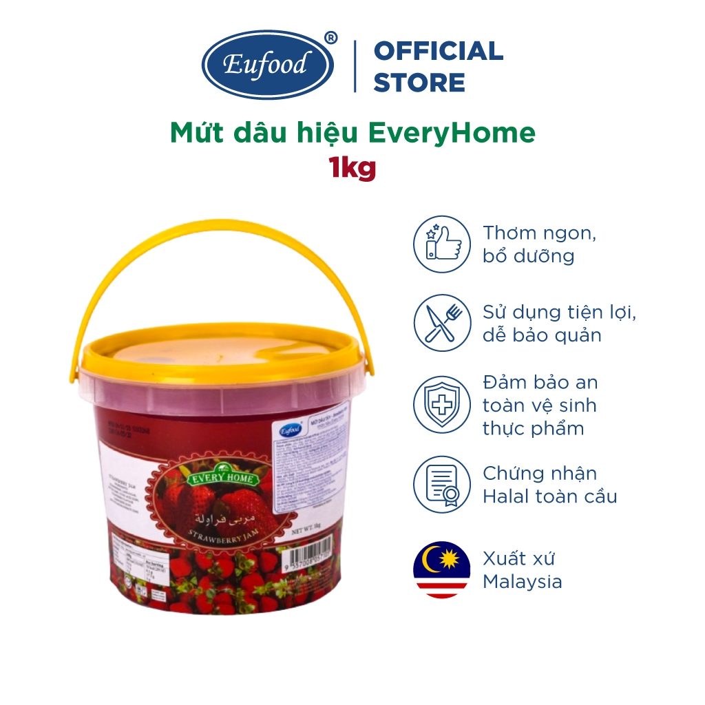 Mứt Dâu EveryHome (1kg đến 5kg) - EUFOOD Việt Nam - Đồ Làm Bánh, Nấu Ăn, Pha Chế - Mứ Nhập Khẩu ...