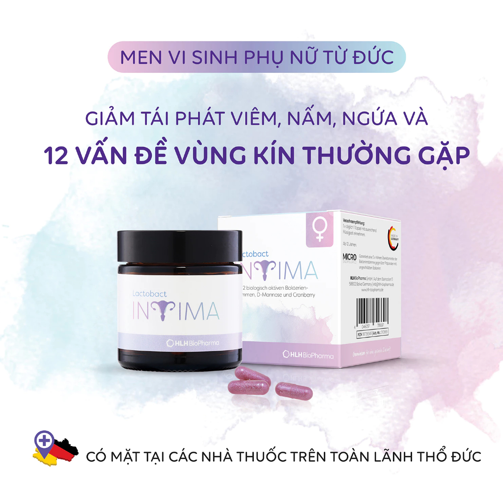 Lactobact Intima - Men vi sinh phụ nữ giảm viêm nhiễm nấm ngứa từ Đức ...