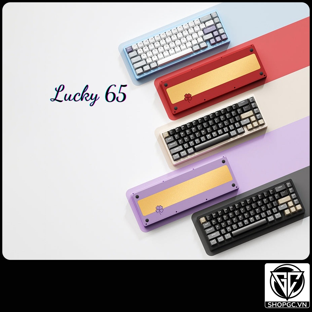 KIT Lucky65 | Kit bàn phím cơ Lucky65 - Vỏ Nhôm 6063 | 3 chế độ kết nối ...